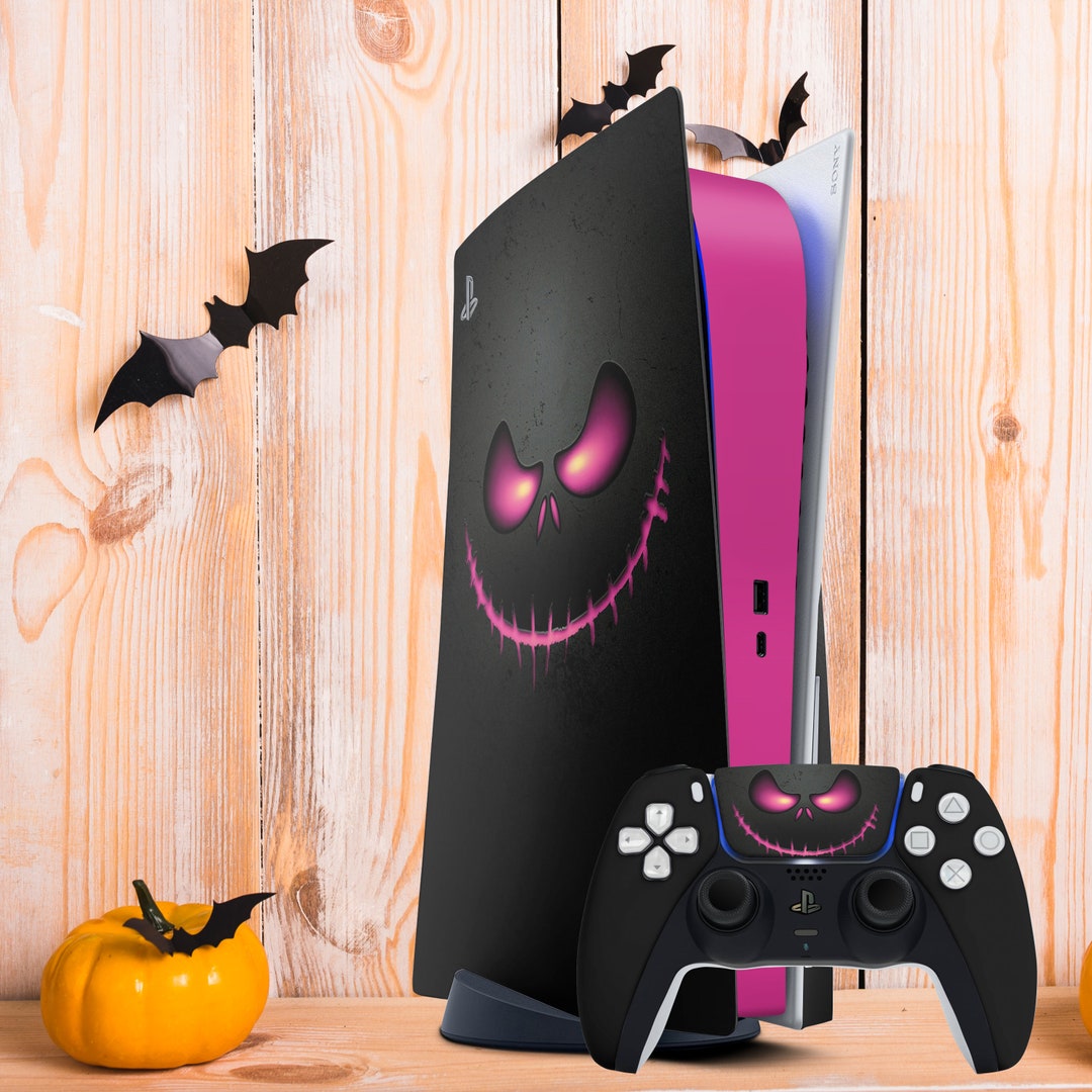 Smileys PS5 Skin Halloween PS5 PS4 Skin PS5 Controller Skin PS4 Pink ...