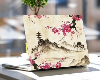 Pink Marble Laptop Skin Floral Notebook Vinyl Decal Dell Hp Lenovo Asus ...