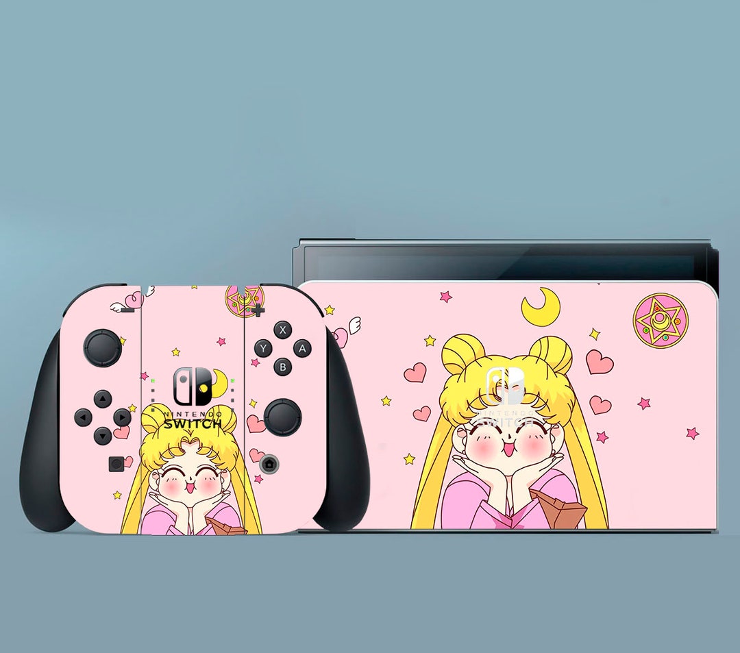 Anime Nintendo Switch Vinyl Sticker Cute Kawaii Anime Moon Girl Joy ...
