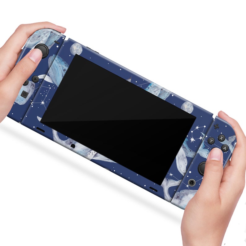 Whales in Night Sky With Constellations Nintendo Skin Night Sky Gamers ...