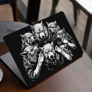 Wolf Skin Black Animal Laptop Vinyl Dell Inspiron HP Pavilion Lenovo ...