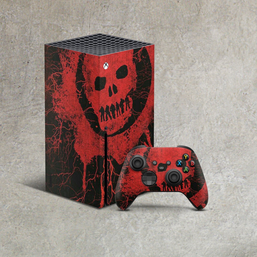 Red Skul Skin Decal for Xbox Series X,S Color Console and Controller ...