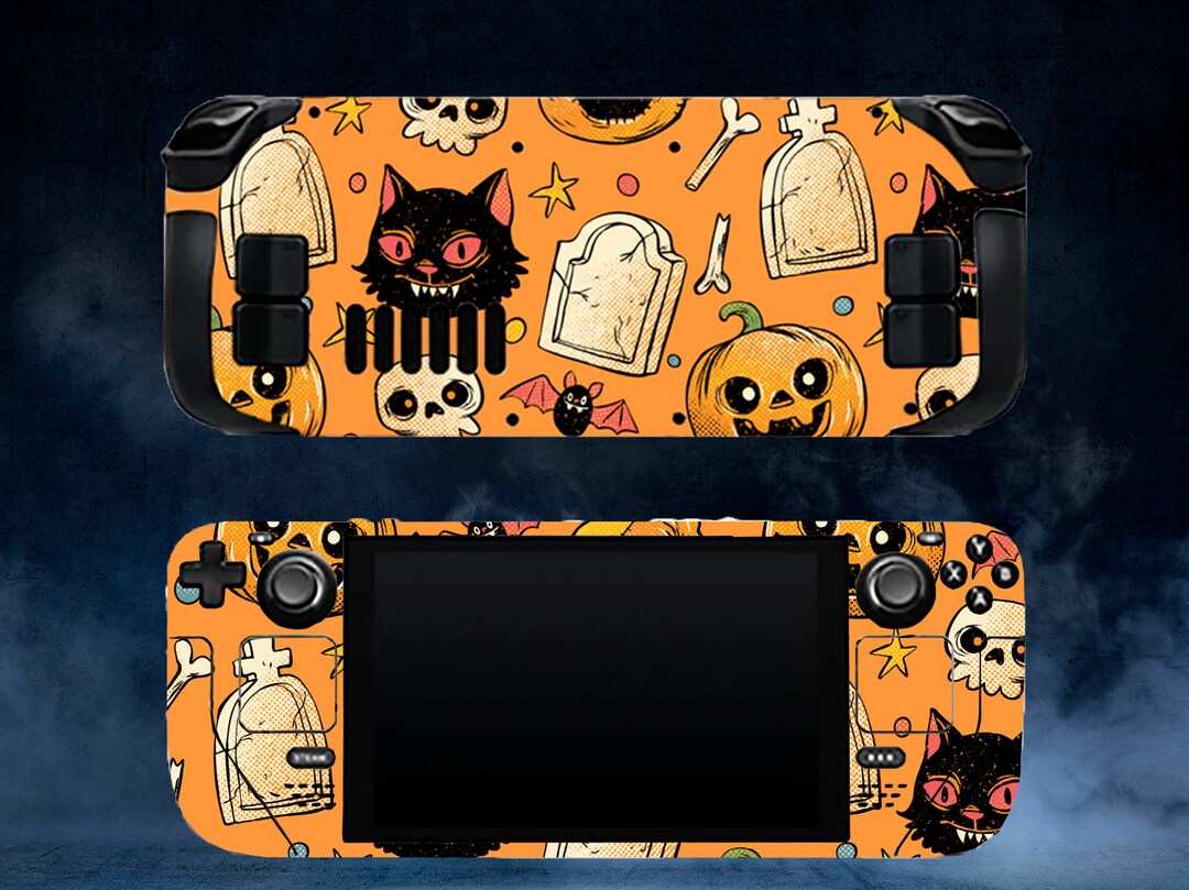 Halloween Steam Deck Valve Skins Vinyl Sticker Pumpkin Design Premium ...