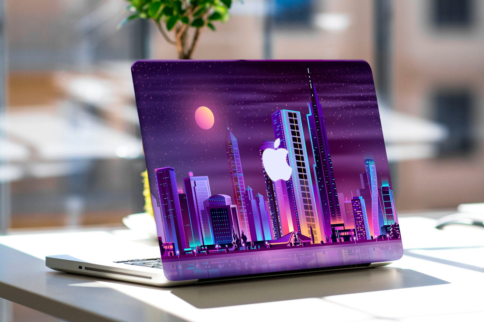 Modern Sity MacBook Skin Night Landscape MacBook Pro 14 16 MacBook Air ...