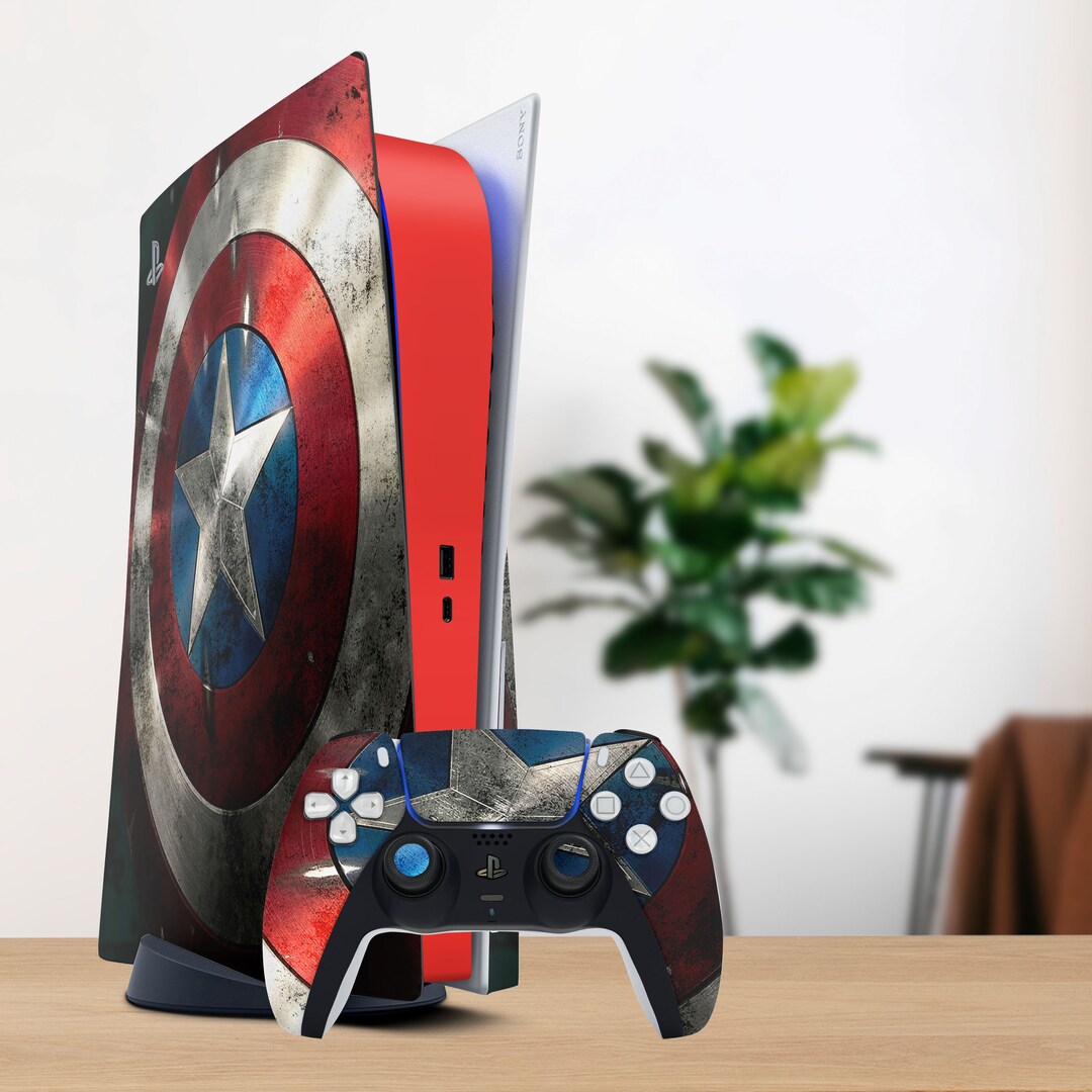 America PS5 Controller & Console Skin Man Pattern Playstation 5 ...