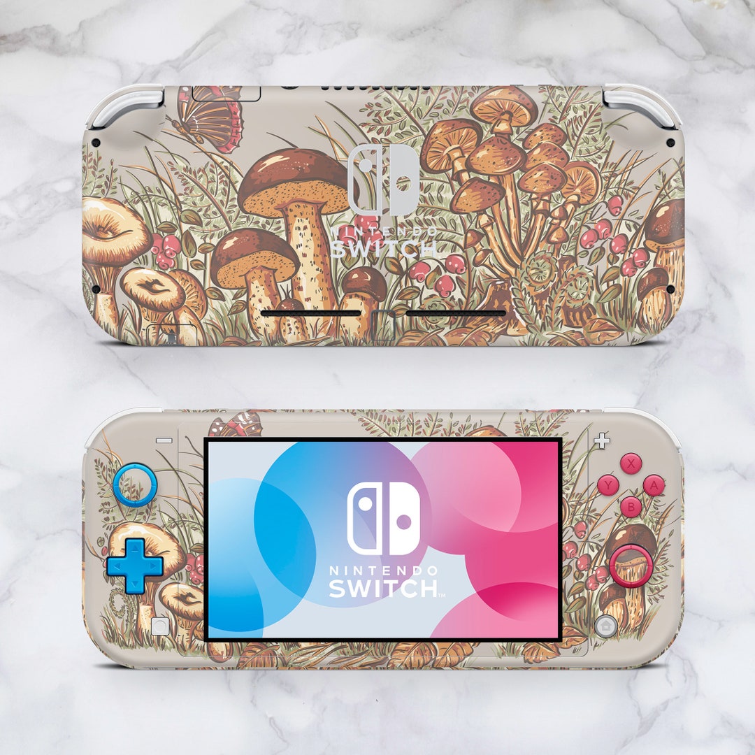 The Nintendo Switch Lite Vinyl Skin Cute Mushrooms Switch Accessories ...