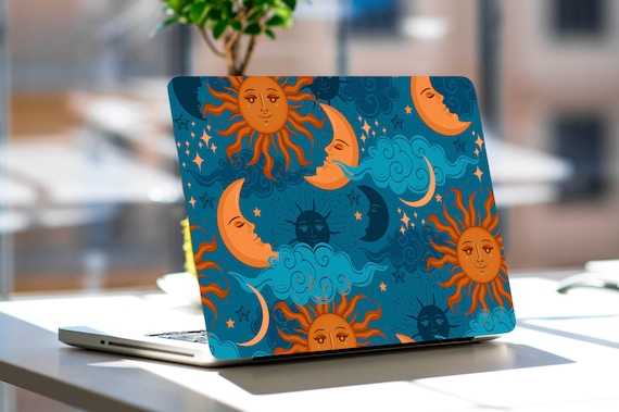 Stars Laptop Skin Sun and Moon Notebook Vinyl Decal Dell Hp - Etsy