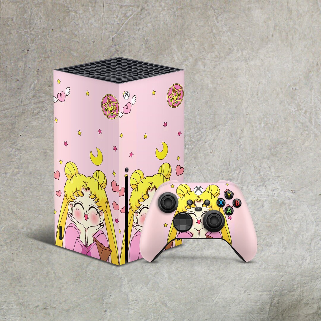 Girl Skin Decal for Xbox Series X S Pink Pattern Console and Controller ...
