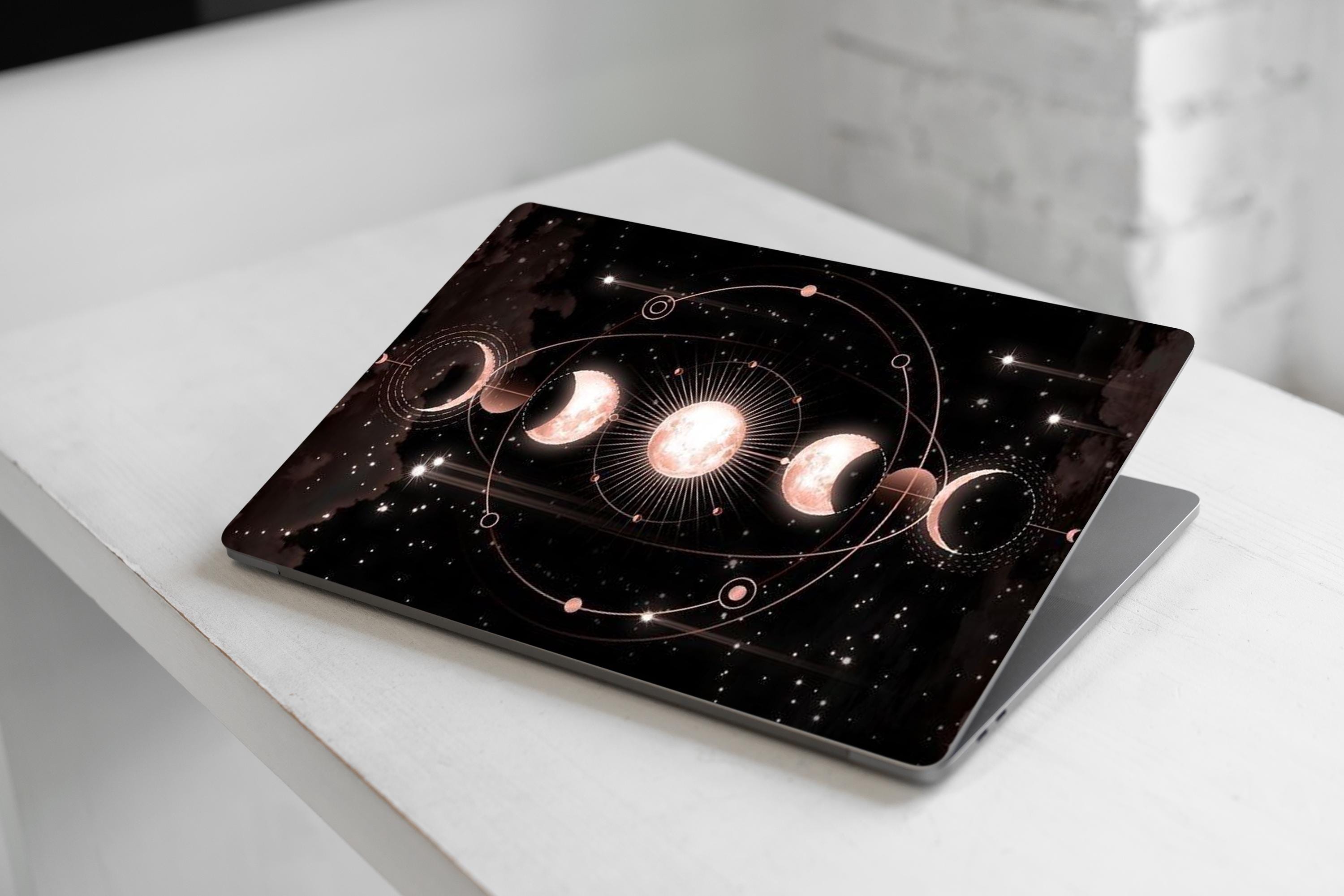 Sun and Moon Skin Laptop Black Notebook Vinyl Dell XPS HP Envy Lenovo ...