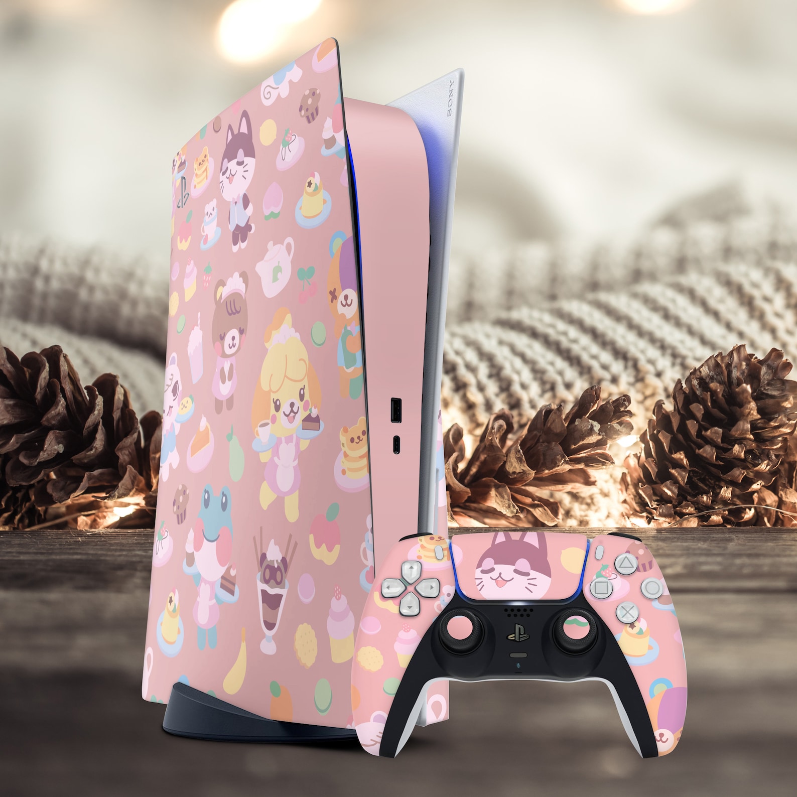 Pink Marble PS5 Skin PS5 Console Skin Ps5 Animal Ps5 Controller Skin ...