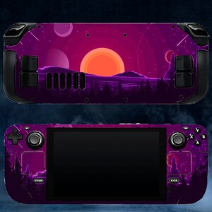 Purple Custom Design Steam Deck Skin,protective Steam Deck Oled Console ...