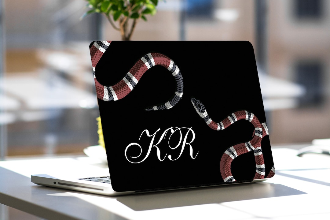 Snake Laptop Skin Sticker Black Name Notebook Skin Decal Dell Hp Lenovo ...