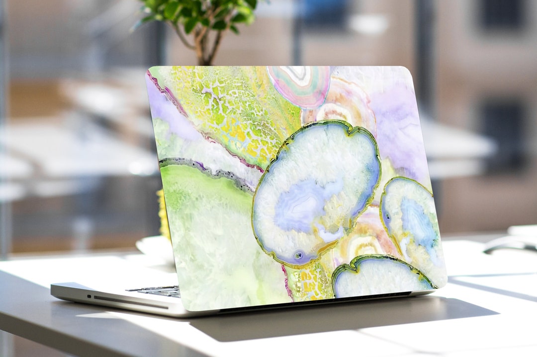 Pearl Shell Laptop Skin Abalone Decals Sticker Full Coveage Green ...