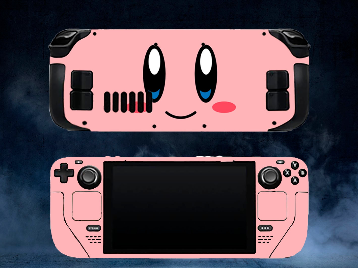 Pink Steam Deck Valve Skins Vinyl Sticker Cartoon Design Premium Skin ...