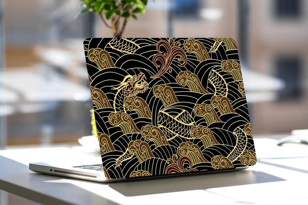 Dragon Laptop Skin Sticker Wave Notebook Vinyl Decal Dell Hp Lenovo ...
