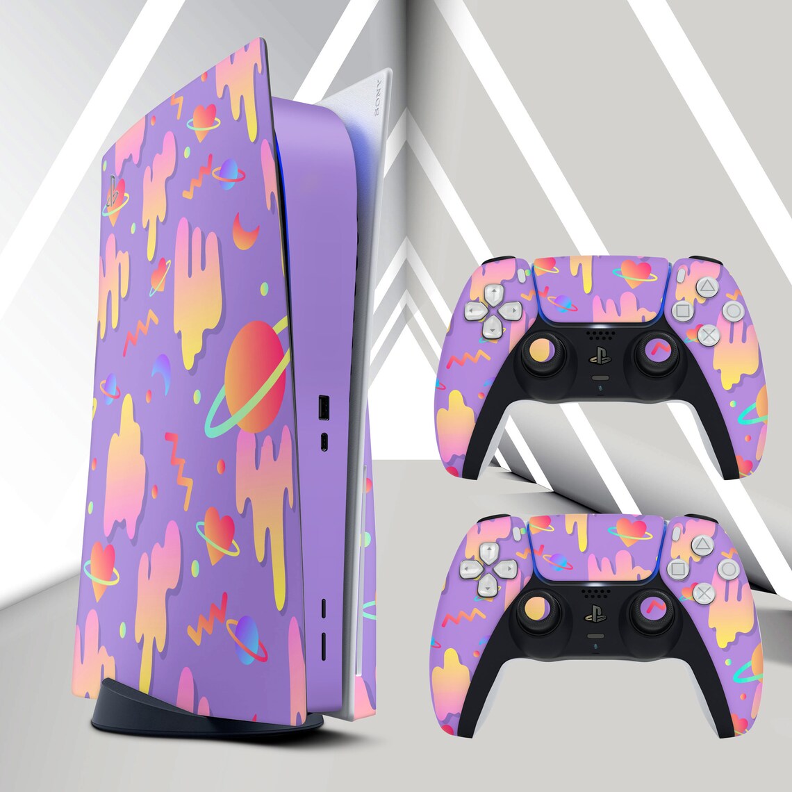 Abstract Playstation PS5 Skin Girly Love Playstation 4 Pro - Etsy