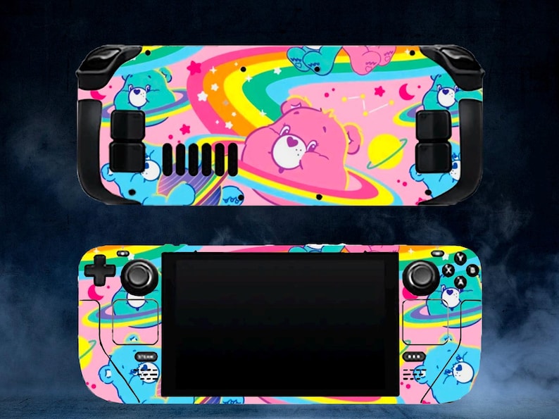 Cartoon Design Steam Deck Skin, Bears Steam Deck Console Decal Wrap ...