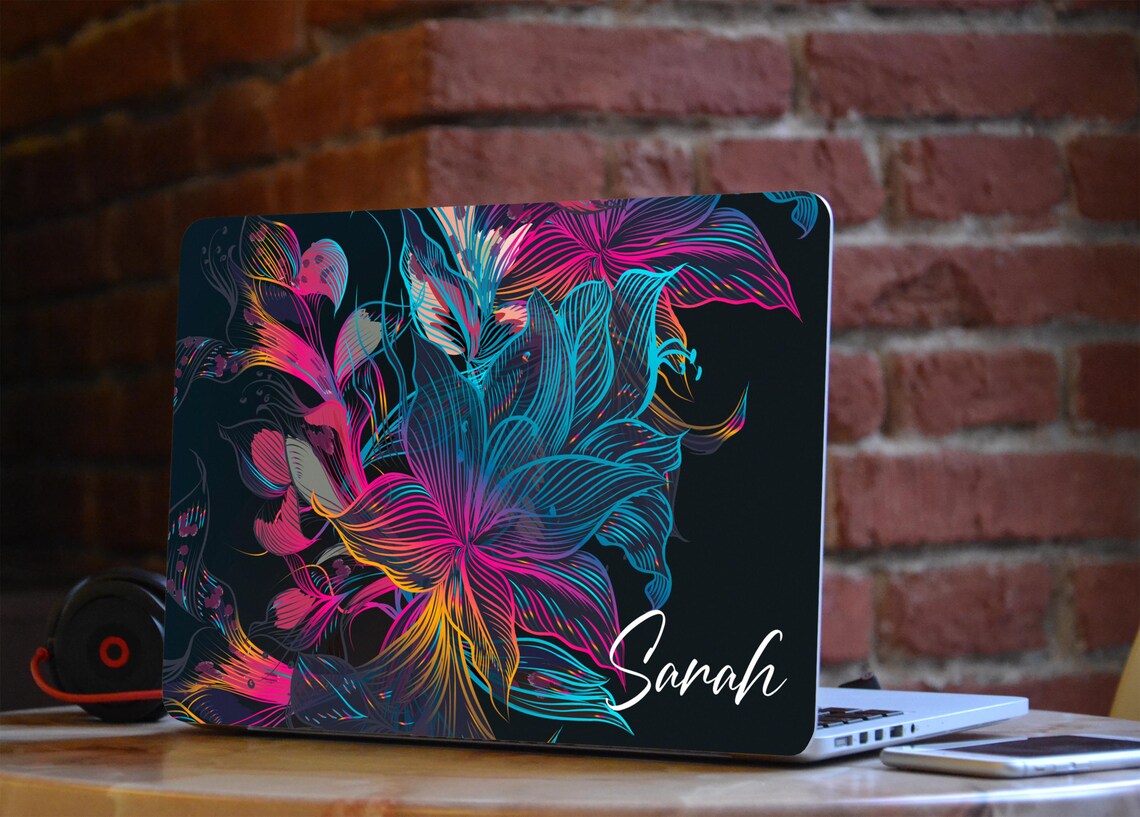 Nom de l'ordinateur portable Floral Skin en vinyle Dell XPS HP Envy ...