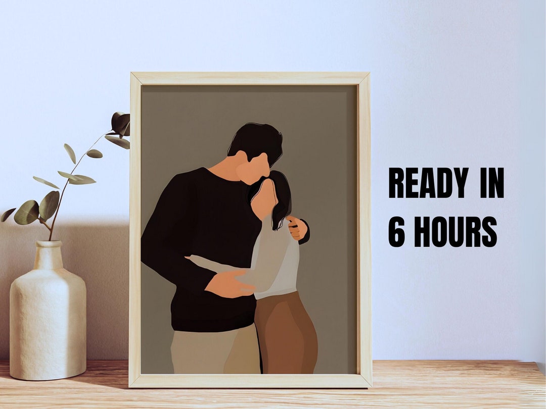 Custom Faceless Portrait, Custom Illustration, Personalized Photo ...