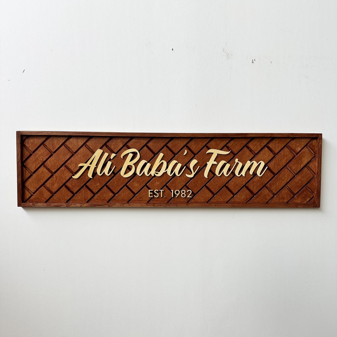 Custom Wood Sign, Large Custom Ranch Sign,personalized Family Name Sign ...