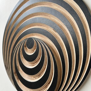 CARVED Geometric Circle Wood Art, Wood Wall Art, Wall Decor, Rustic ...