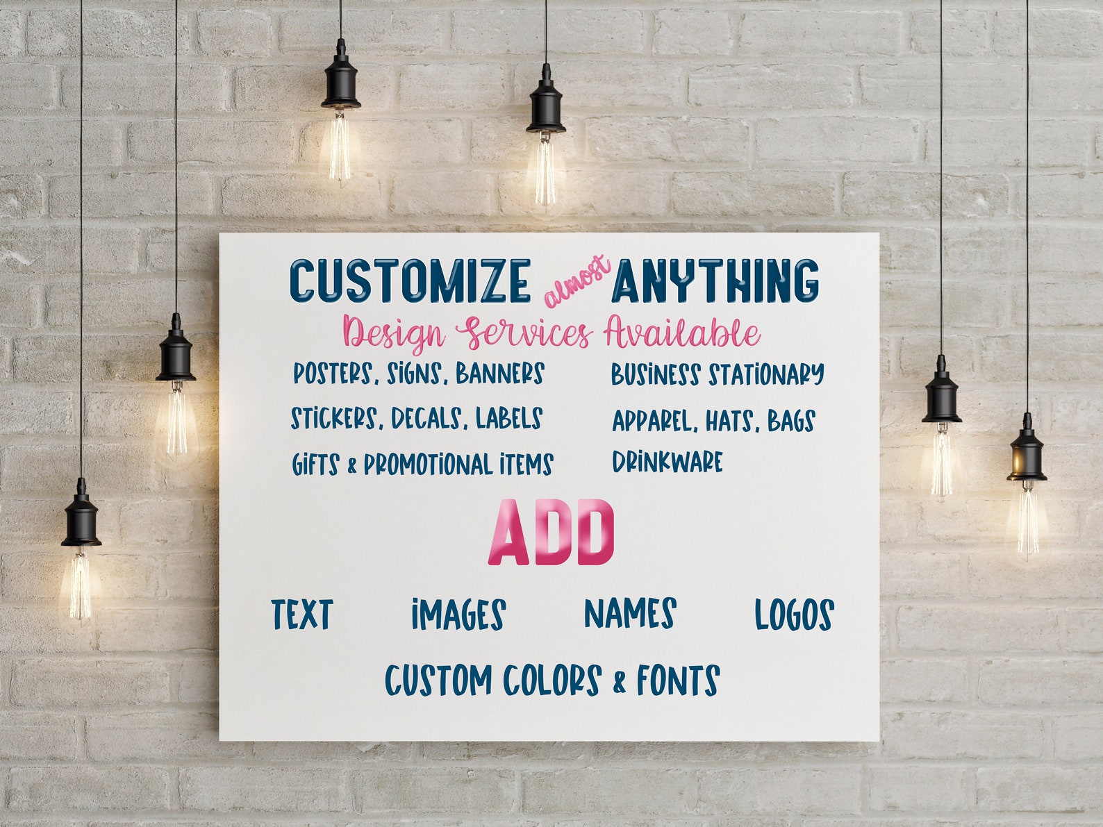 Custom Poster Printing Personalized Poster Matte Glossy - Etsy