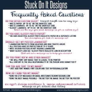 Custom Poster Printing ~ Personalized Poster - Matte, Glossy, Laminated ...