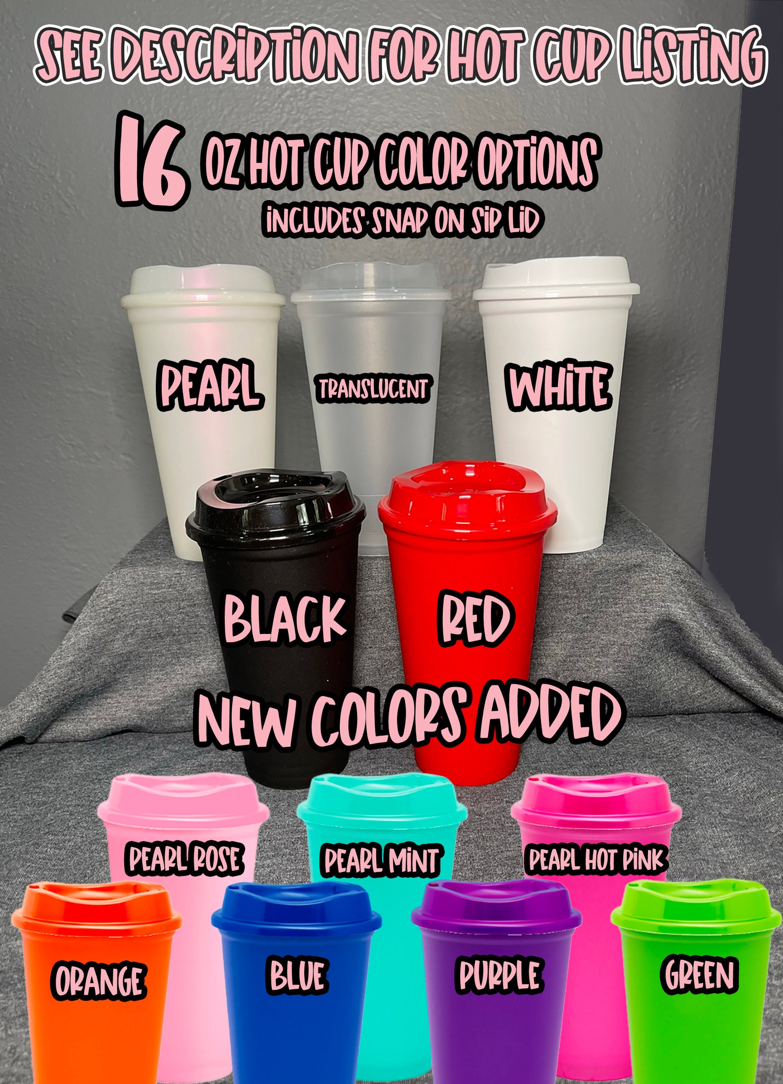 10 Blank Cold Cup With Lid 24oz SET of 10 Translucent or - Etsy