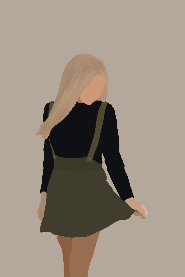 Digital Faceless Portraits | Multiply Sizes - Etsy