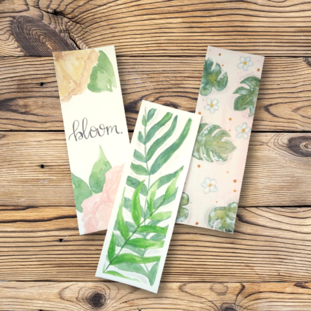Botanical Bookmark Set | Custom Variations Possible - Etsy