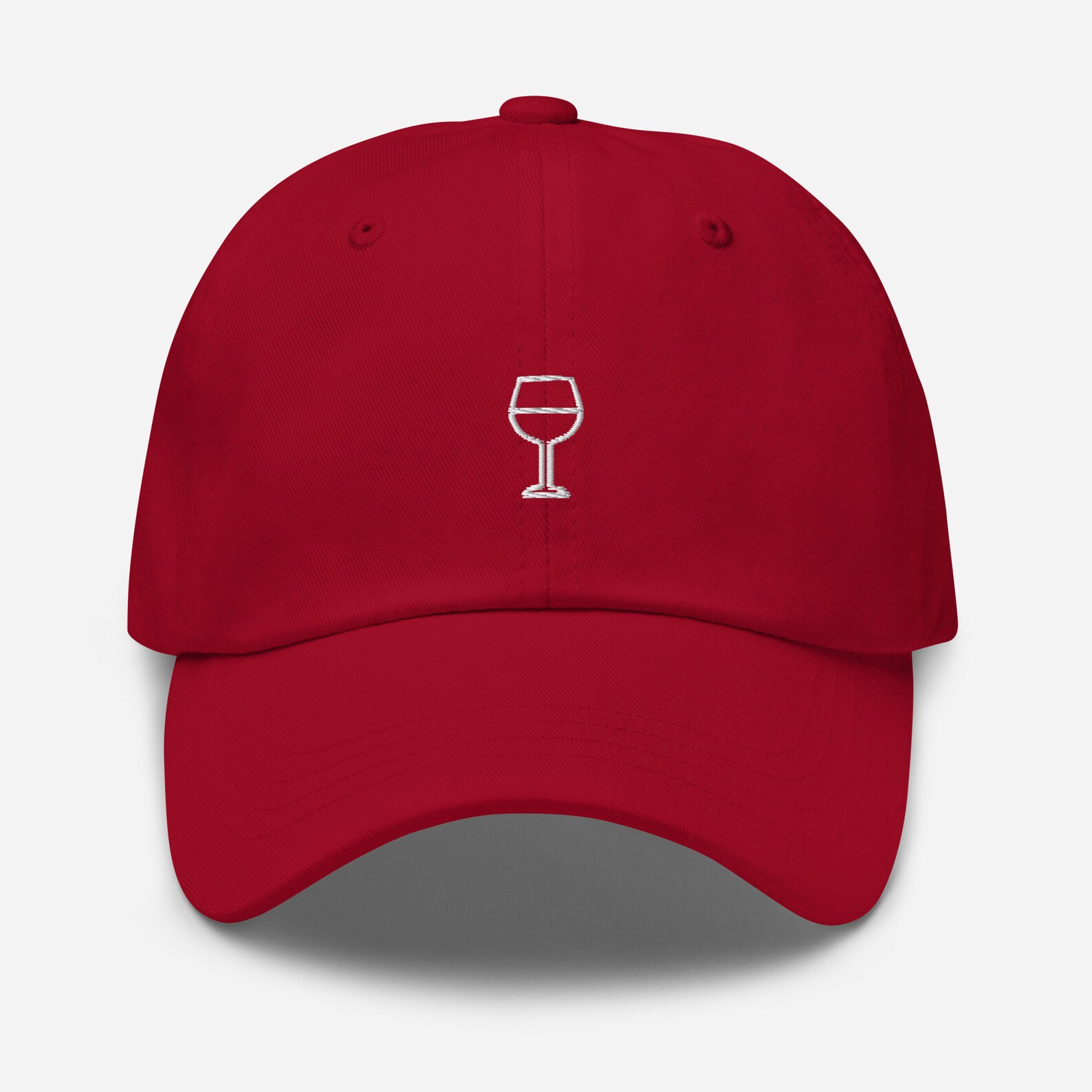 Wine Embroidered Hat Wine Glass Outline Embroidered Baseball - Etsy