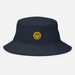 Smiley Face Embroidered Bucket Hat | Black Navy White Bucket Hats ...