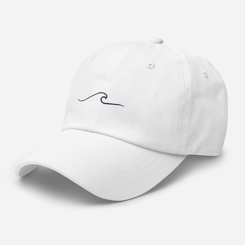 Embroidered Wave Hat | Single Wave Baseball Cap - Etsy