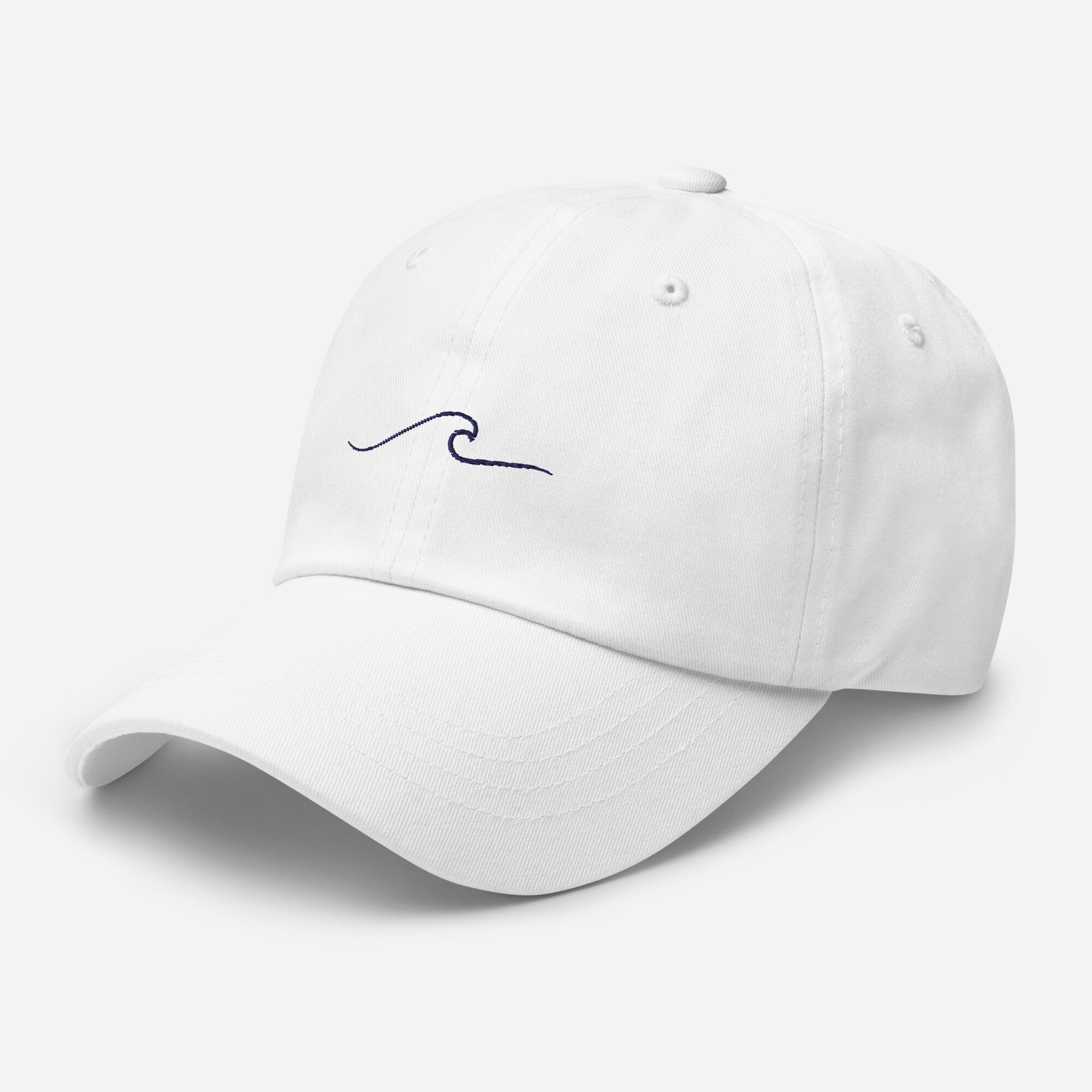 Embroidered Wave Hat | Single Wave Baseball Cap - Etsy