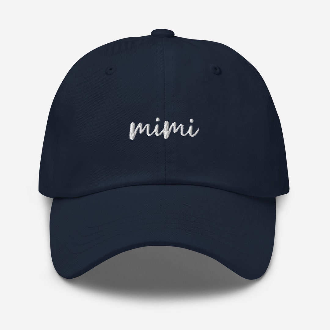 Mimi Embroidered Hat | Mimi Script Embroidered Baseball Cap - Etsy
