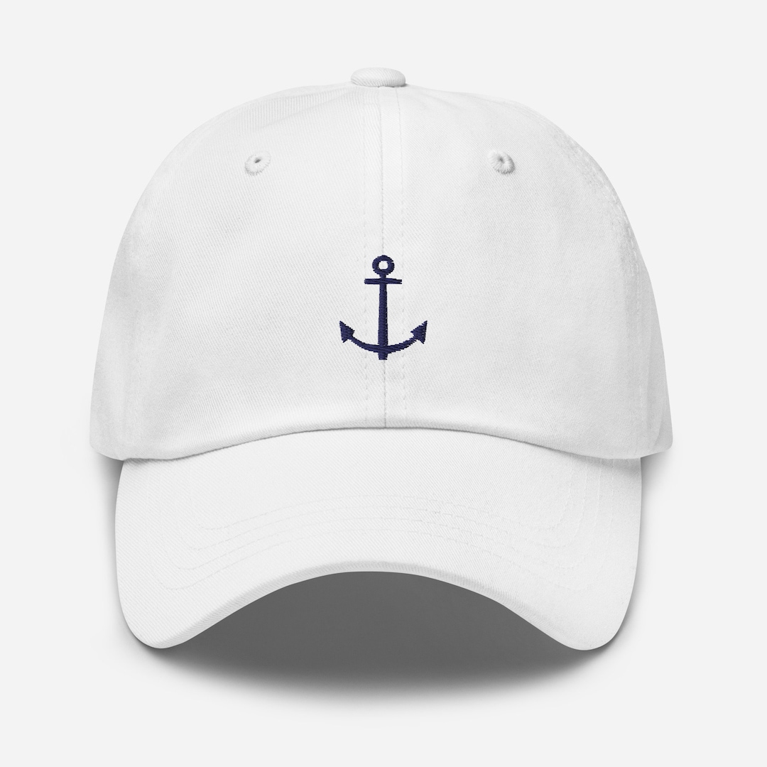 Anchor Embroidered Hat | Nautical Baseball Cap - Etsy