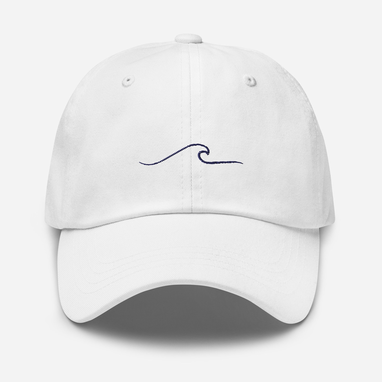 Embroidered Wave Hat | Single Wave Baseball Cap - Etsy