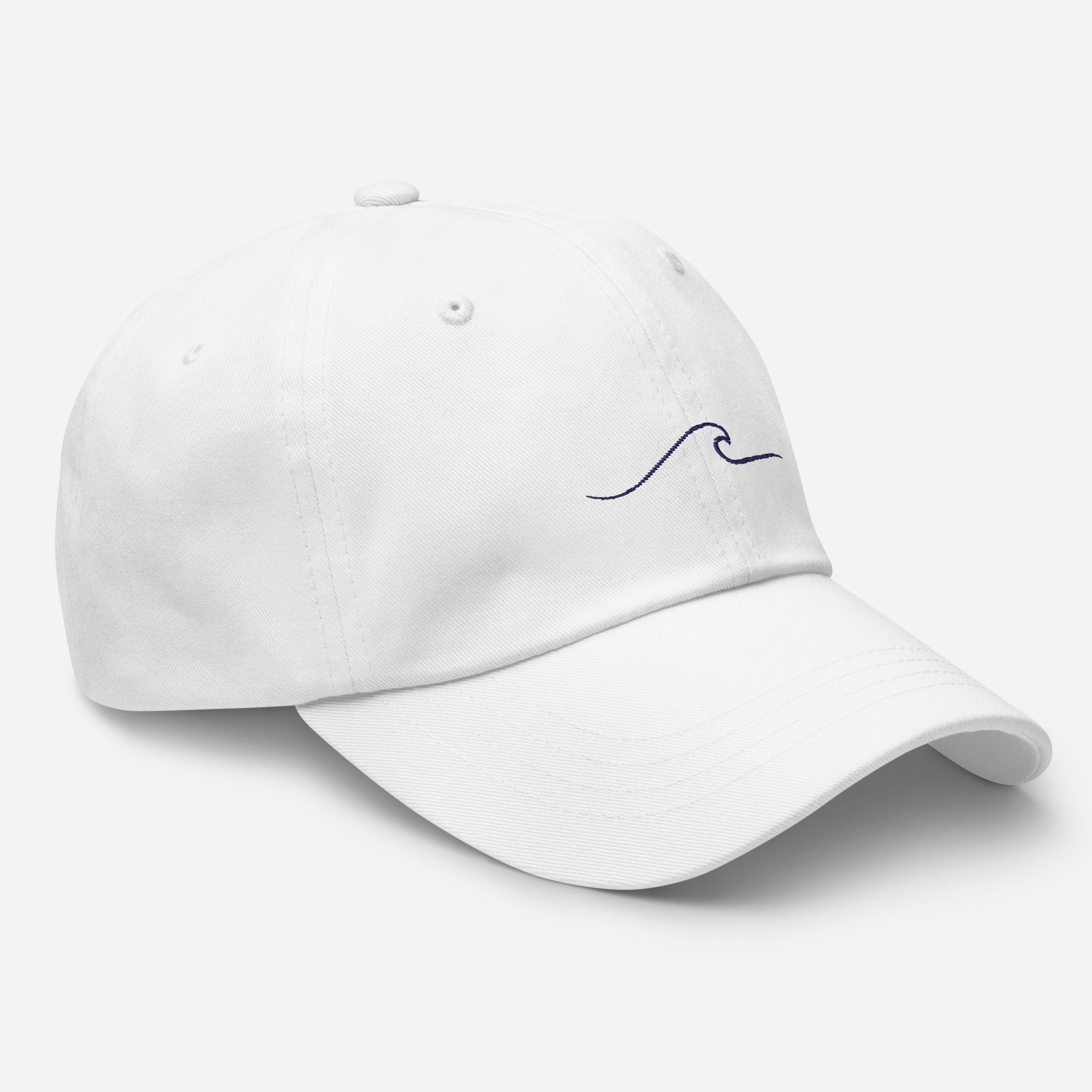 Embroidered Wave Hat | Single Wave Baseball Cap - Etsy