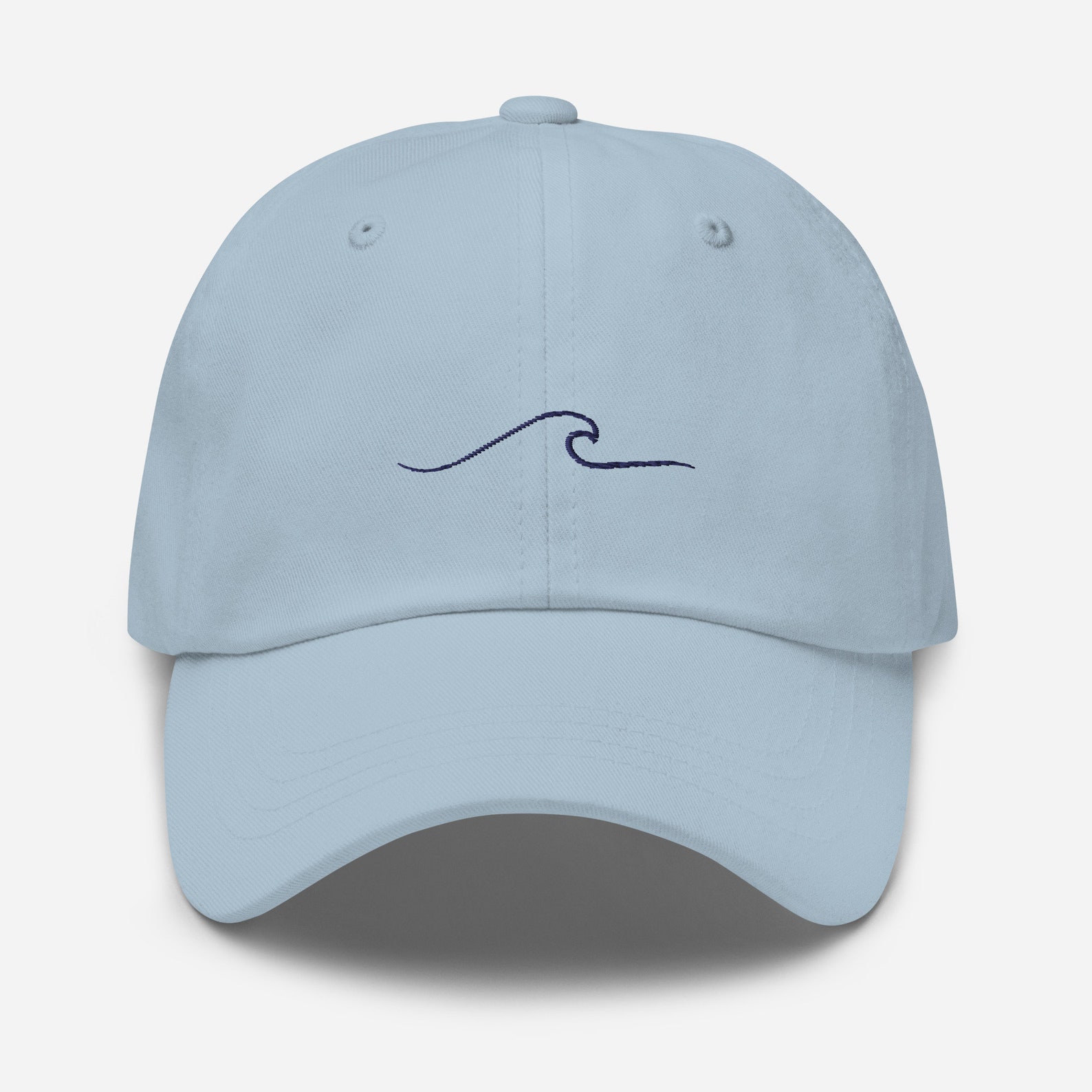 Embroidered Wave Hat | Single Wave Baseball Cap - Etsy