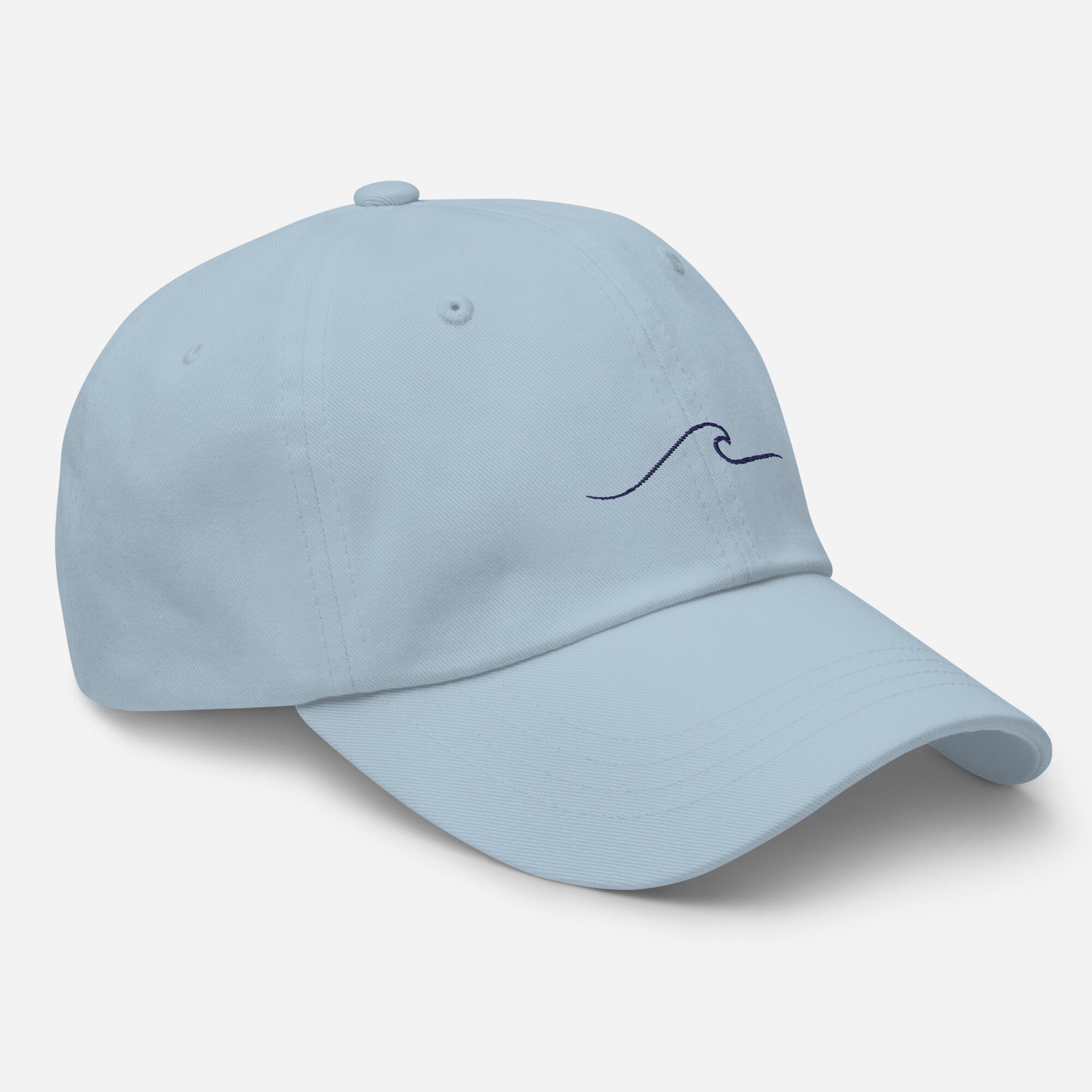 Embroidered Wave Hat | Single Wave Baseball Cap - Etsy