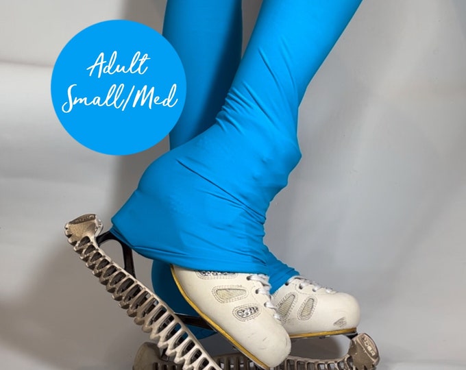 Ocean Blue Over the Boot High-waisted Figure Skating Leggings Adult ...