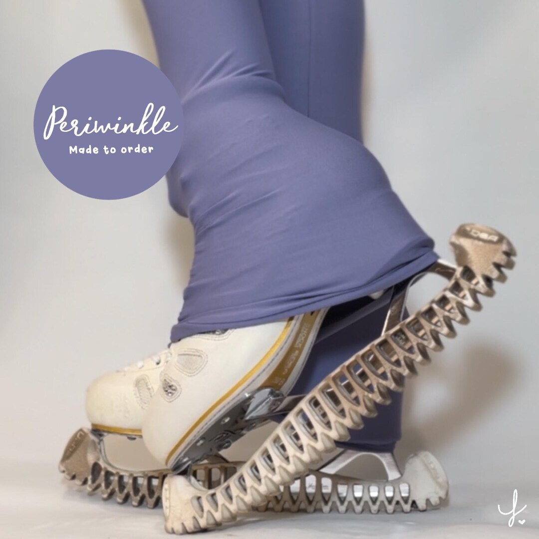 PERIWINKLE Over the Boot High-waisted Figure Skating Leggings, Ice ...