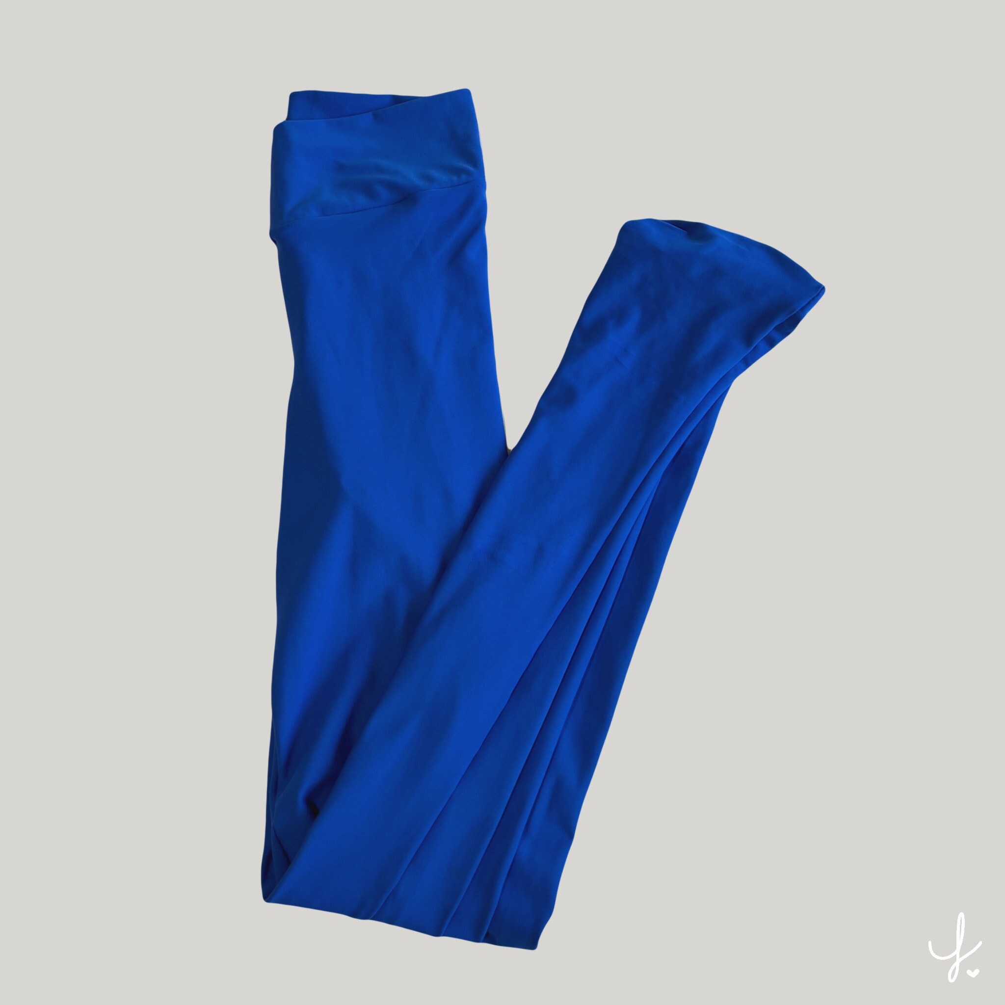 ROYAL BLUE Over the Boot High-waisted Figure Skating Leggings, Ice ...