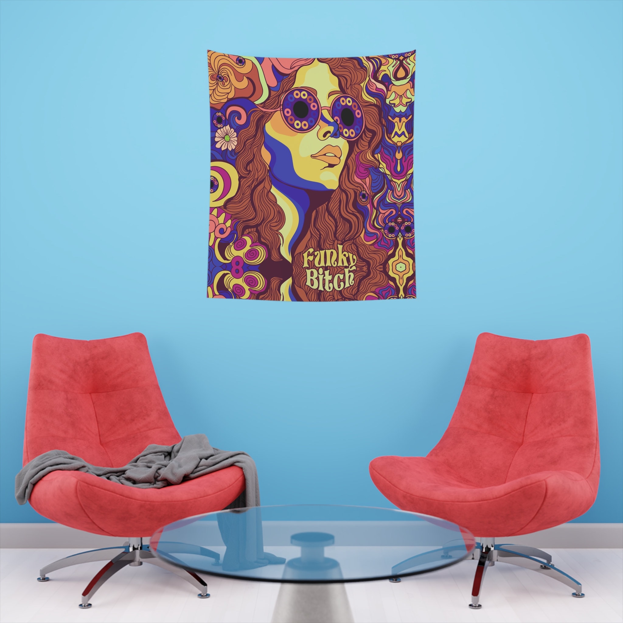Phish funky Bitch With Donut Logo Printed Wall Tapestry Available in 5 ...