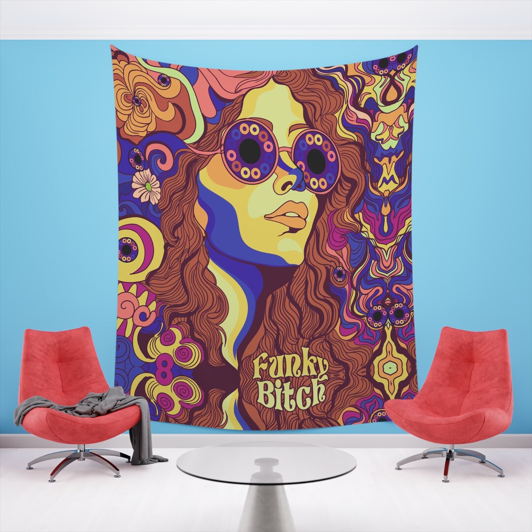 Phish funky Bitch With Donut Logo Printed Wall Tapestry Available in 5 ...