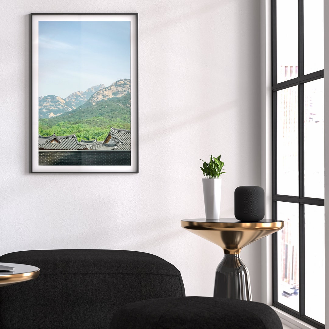 Hanok Village Korean Beautiful Photo Printable Wall Art, Color Digital ...