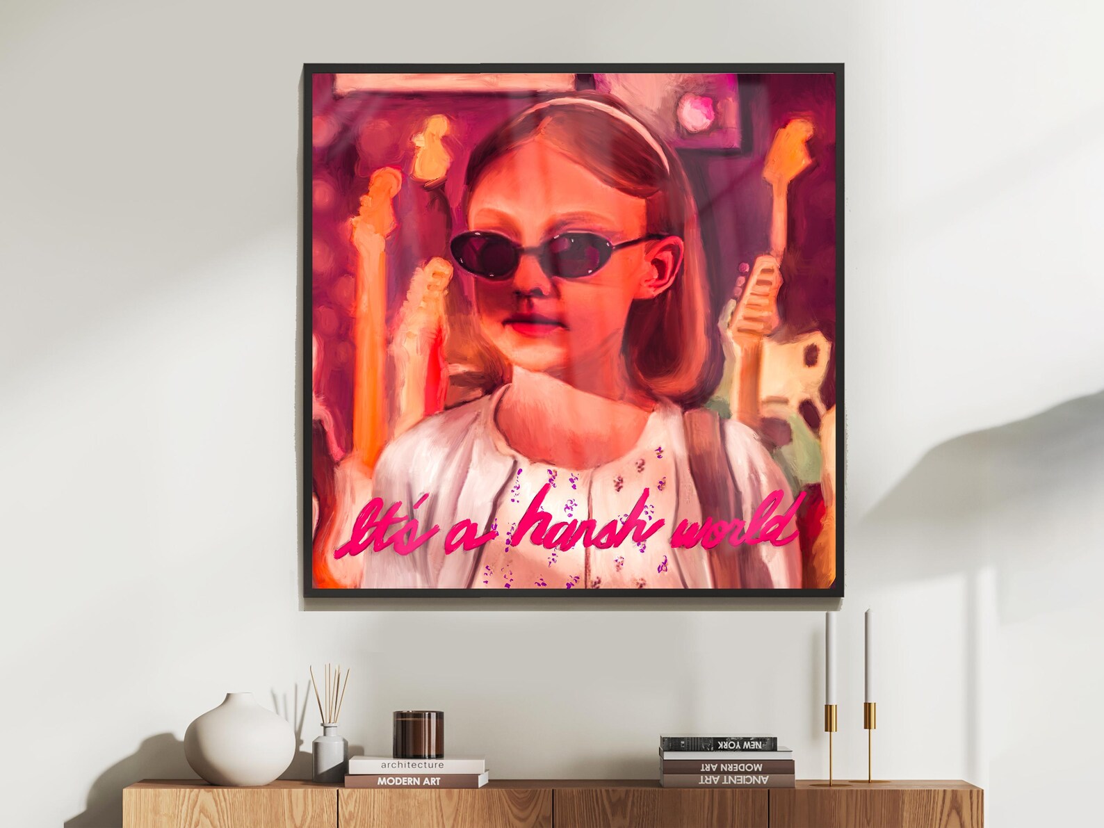 It’s a Harsh World Art, Digital Download, Y2K Wall Art, Fine Art Print ...