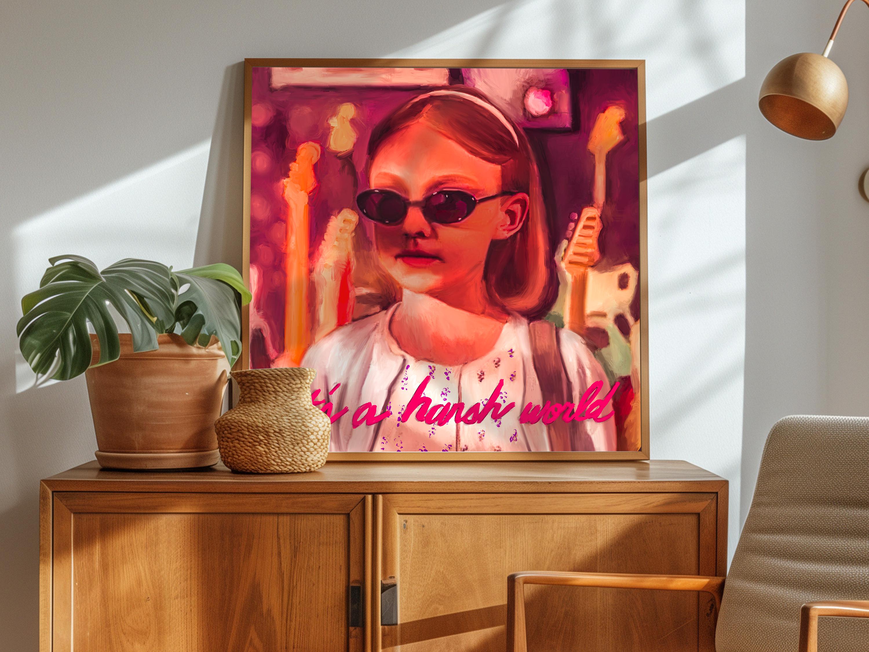It’s a Harsh World Art, Digital Download, Y2K Wall Art, Fine Art Print ...