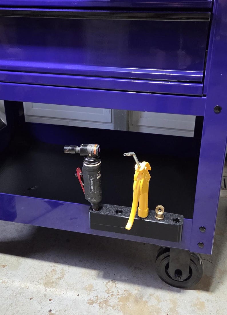 Tool Cart Air Tool Holder | Clip-on Organizer for 5 Pneumatic Tools - Etsy
