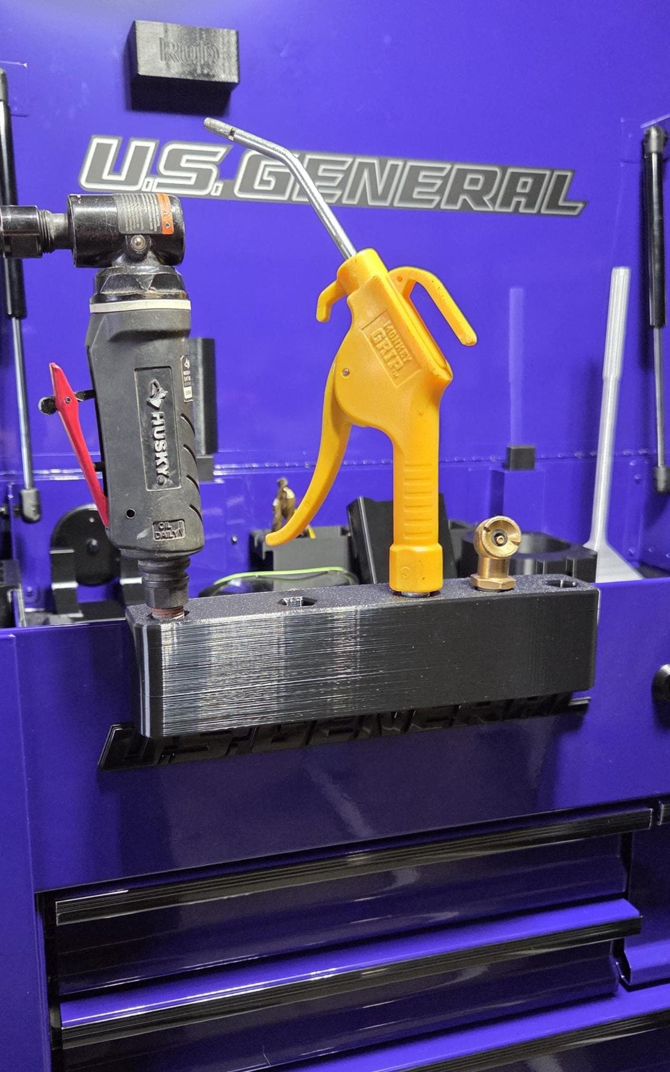Tool Cart Air Tool Holder | Clip-on Organizer for 5 Pneumatic Tools - Etsy
